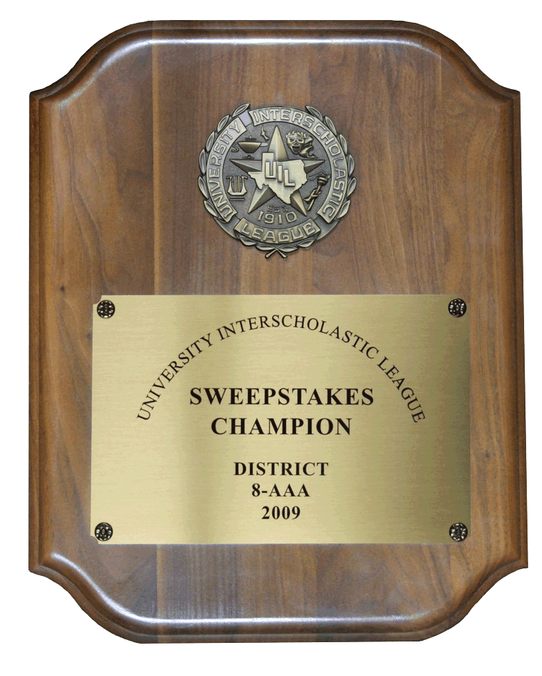 UIL Plaques | Monarch Trophy Studio