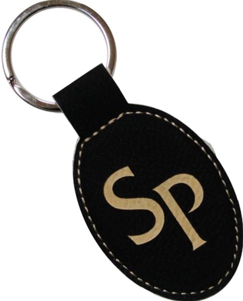 Keychain Leather Oval | Monarch Trophy Studio